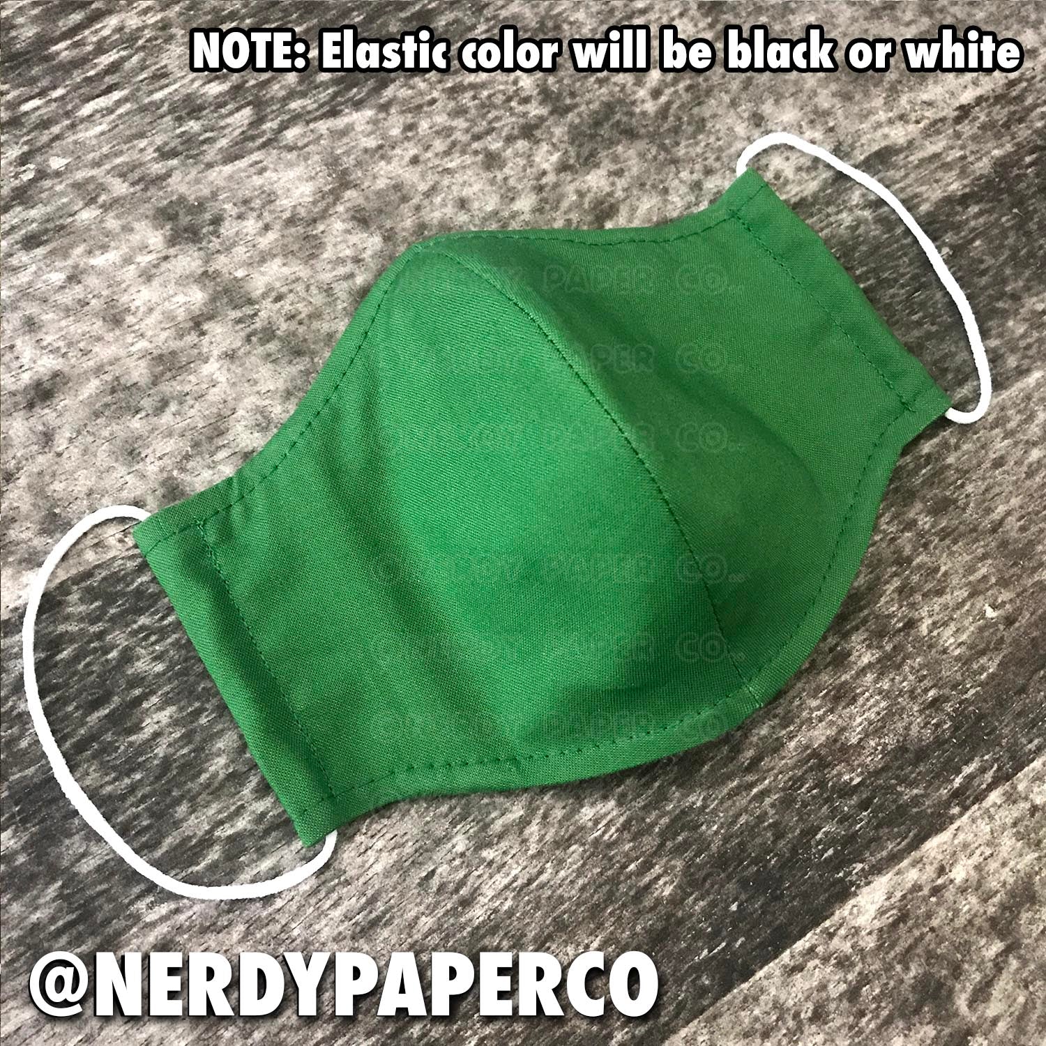 FOREST GREEN CLOTH FACE MASK – NERDYPAPERCO