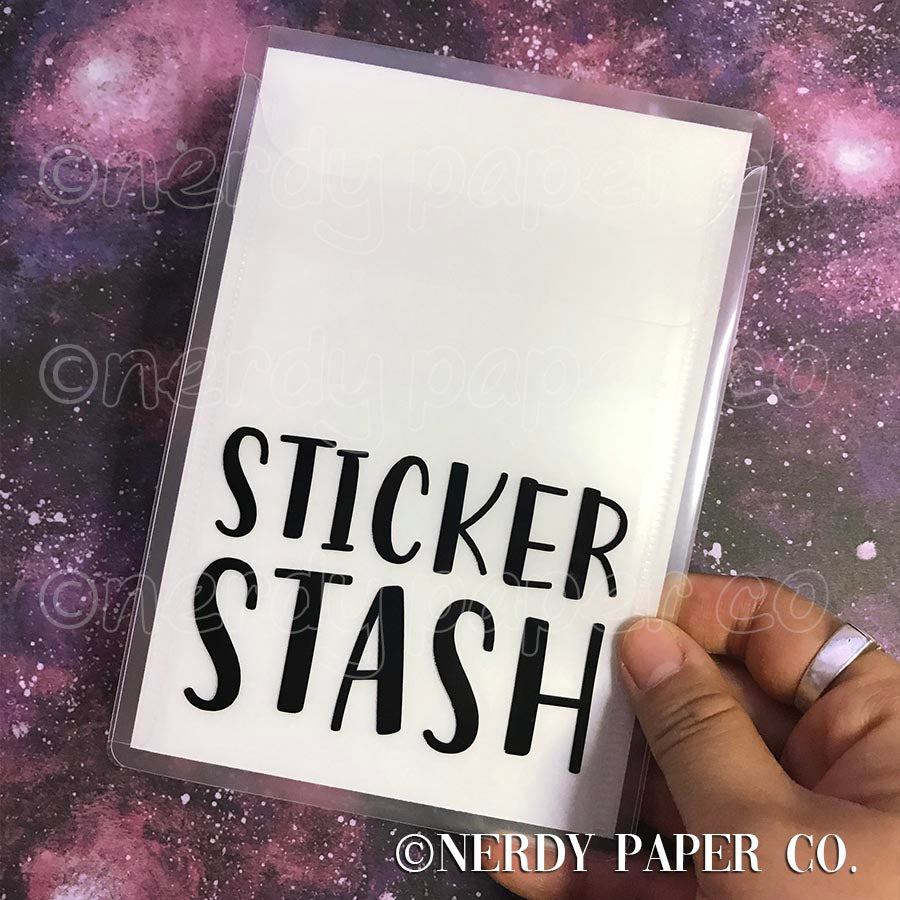 STICKER STASH POCKET FOLDER – NERDYPAPERCO